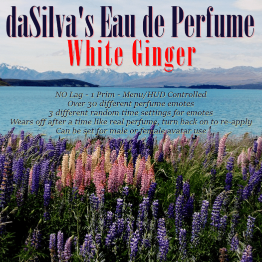 Second Life Marketplace - daSilva's 'White Ginger' Perfume HUD