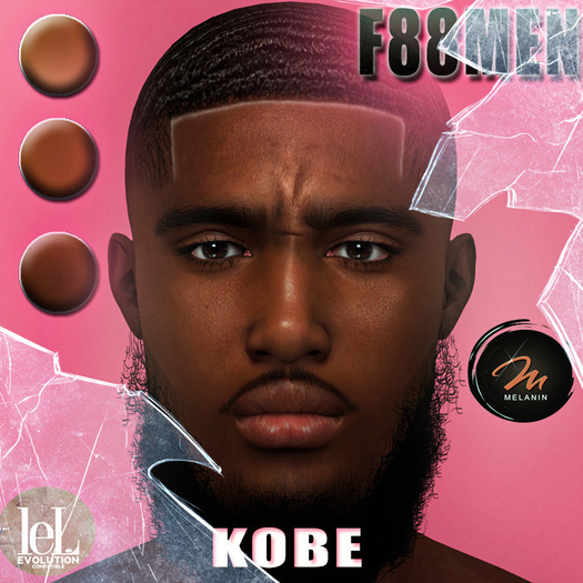Second Life Marketplace - F88MEN- Kobe Skin Light Brown Tone