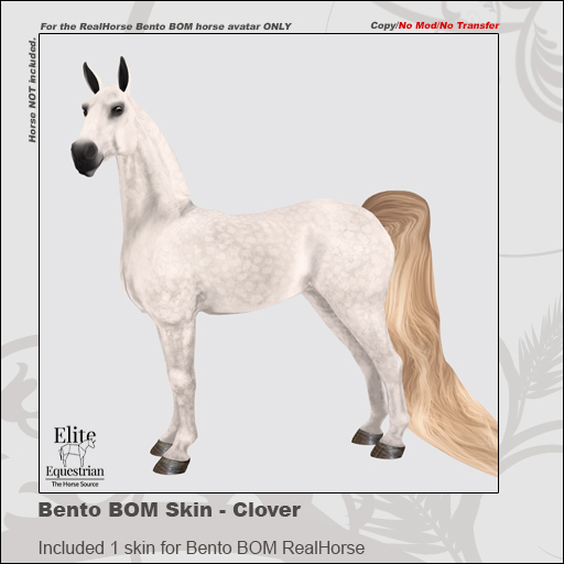 Second Life Marketplace - *E* Skin Clover BOM RealHorse [Boxed]