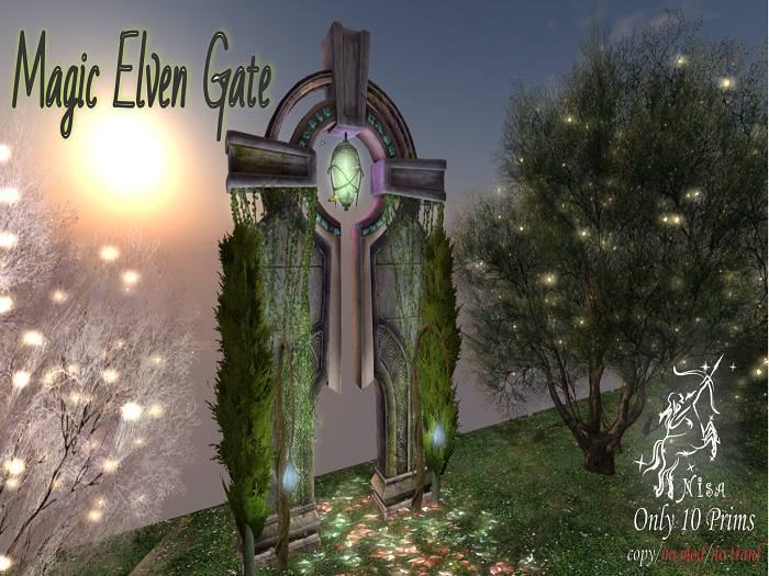 Second Life Marketplace - NISA-ELVEN GATE ADD ME TO UNPACK ME