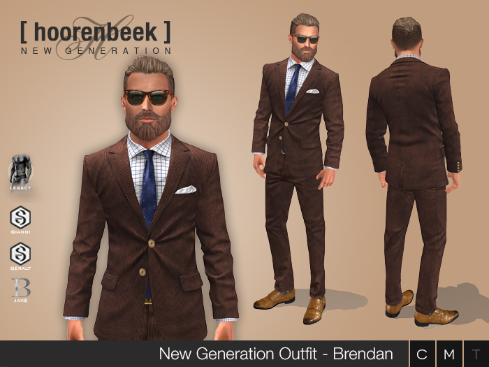 Second Life Marketplace - Complete Outfit - Brendan - Signature, Legacy ...
