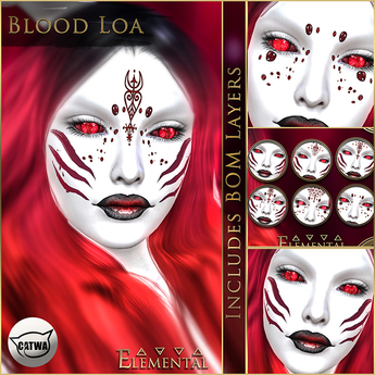 Second Life Marketplace - -Elemental- Catwa & BOM - 'Blood Loa' *AddMe