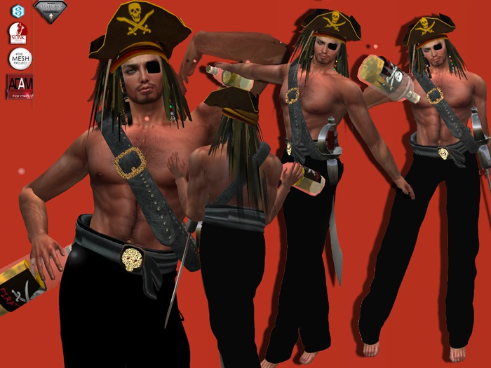 Second Life Marketplace - PIRAT MALE -ADAM-AESTHETIC-TMP-SLINK ...