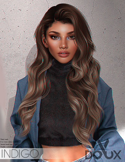 Second Life Marketplace - DOUX - Indigo hairstyle [DEMO]