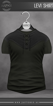 Second Life Marketplace - [JUSTICE] LEVI SHIRT - OLIVE