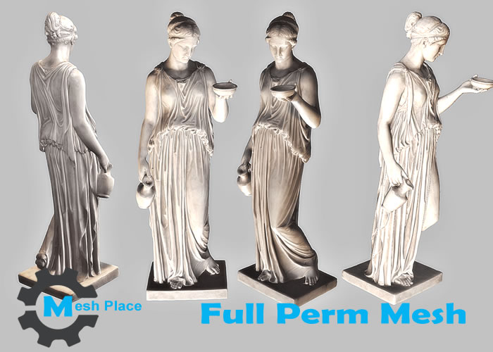 Second Life Marketplace - Mesh Place - Hebe Goddess Youth Statue - Full ...