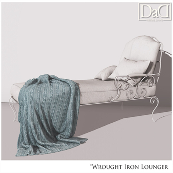 Second Life Marketplace - Les Memoires - Wrought Iron Lounger - PG