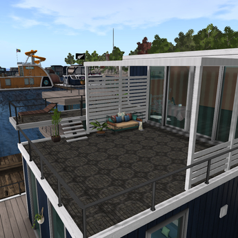 Second Life Marketplace - Barnacle Houseboat Patio N Hanging Deck