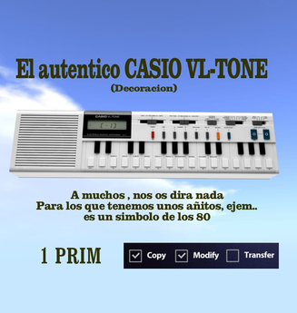 Second Life Marketplace - EL AUTENTICO CASIO VL-TONE