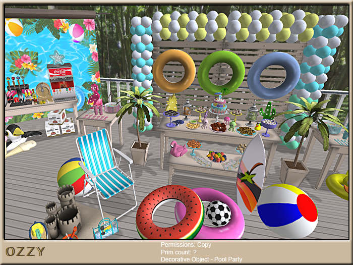 Second Life Marketplace - *$OZZY$* Pool Party - SET