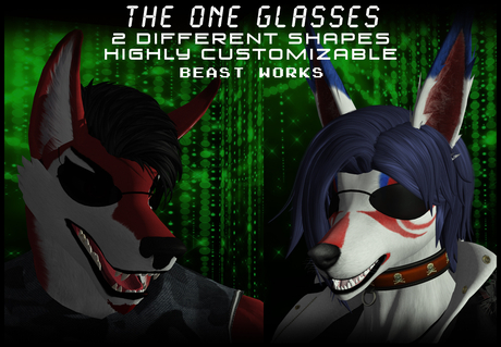 Second Life Marketplace - [Beast Works] The One Glasses 1.0
