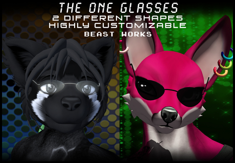 Second Life Marketplace - [Beast Works] The One Glasses 1.0