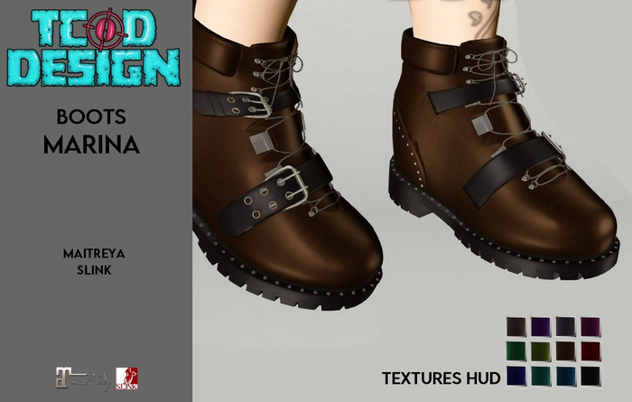 Second Life Marketplace - Boots ~ Marina [Textures Hud]...