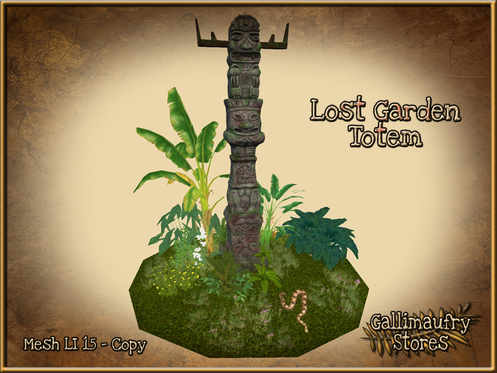 Second Life Marketplace - *GALLI* - MESH - Lost Garden Totem - with ...
