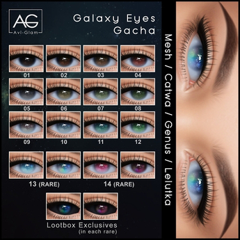 Second Life Marketplace - AG. Galaxy Eyes Gacha - Genus - 11