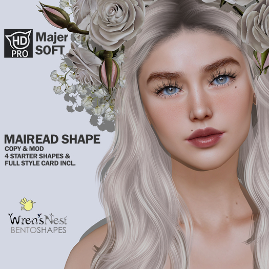 Second Life Marketplace - { wren's nest } Mairead Shape for Catwa HDPRO ...