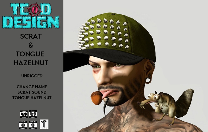 Second Life Marketplace - Scrat and Language Hazeelnut ~ Mesh