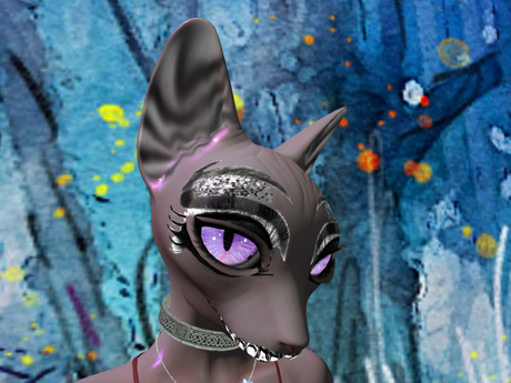 Second Life Marketplace - Cheshire Cat Face Tattoo Mod for HP Sphynx Head