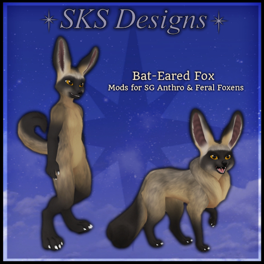 Second Life Marketplace - SKS Bat-Eared Foxen Mods