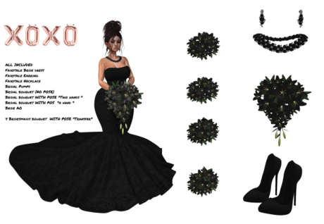 Second Life Marketplace - XOXO - Fairytale Bride Wedding COMPLETE SET ...