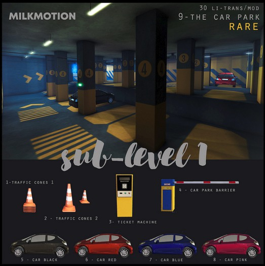 Second Life Marketplace - (Milk Motion) sub level 1 - car black