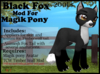 Second Life Marketplace - [ButterBean] Magik Pony Black Fox Mod