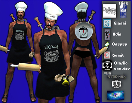 Second Life Marketplace - SEXI CHEF-GIANNI-SLINK-JAKE-GAMIT-ADIN-ONUPUP ...