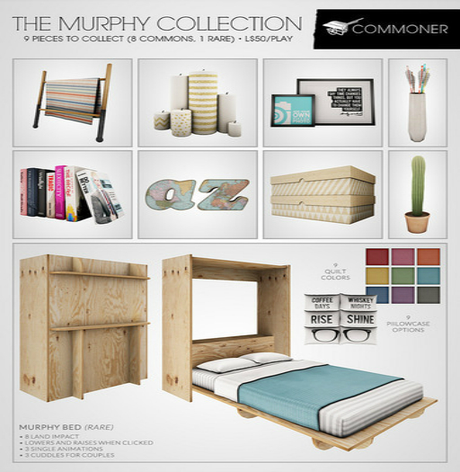 Second Life Marketplace - [Commoner] The Murphy Collection / Quilt Rack