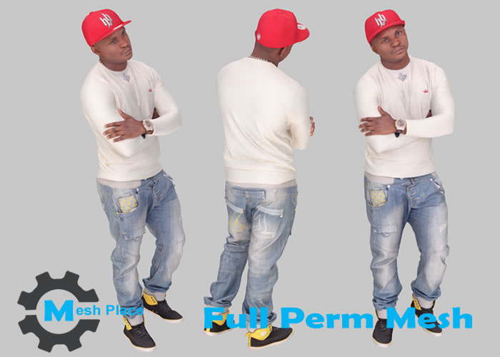 Second Life Marketplace - Mesh Place - Rapper Mesh Person Character ...