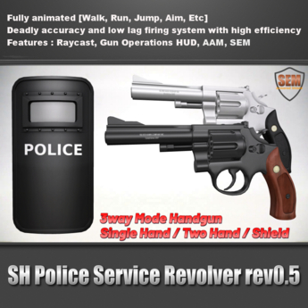Second Life Marketplace - SH Police Service Revolver rev0.5