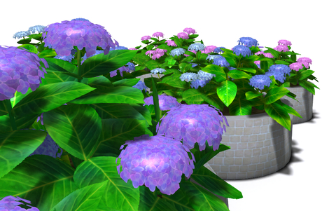 Second Life Marketplace - FN*Hydrangea flower bed - C