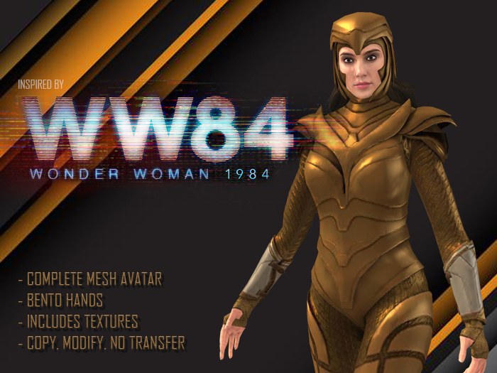 Second Life Marketplace - Wonder Woman 84 Bento Avatar