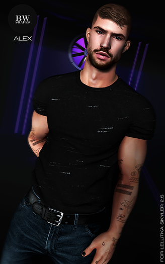 Second Life Marketplace - BW SHAPES - ALEX FOR LELUTKA SKYLER 2.5