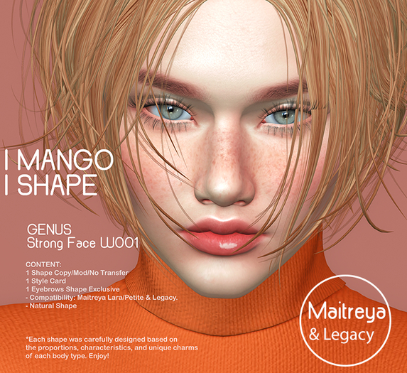 Second Life Marketplace - Mango Bento Shape by Rumi (Genus/Strong ...