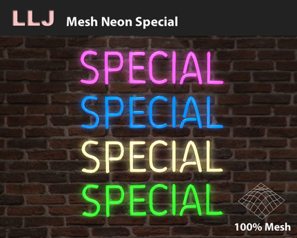 Second Life Marketplace - LLJ Mesh Neon Special