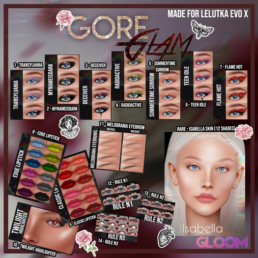 Second Life Marketplace - 14-Gloom. - Glam'n'Gore - Rule n3