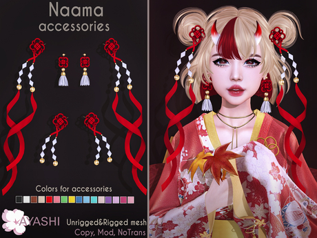 Second Life Marketplace - [^.^Ayashi^.^] Naama accessories
