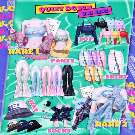 Second Life Marketplace - [V.C.LAB] Quiet Down GACHA. pants 04 ...