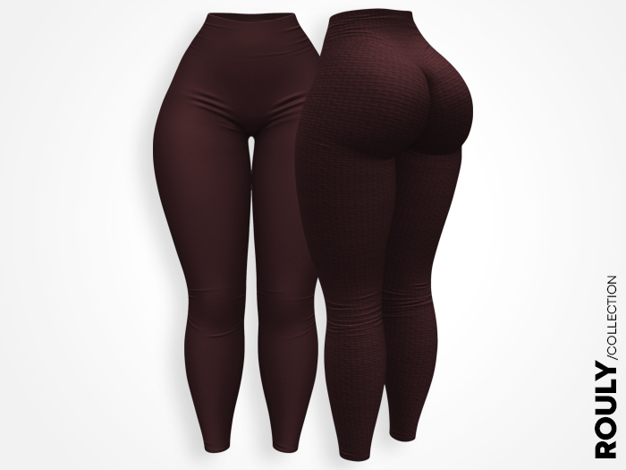 Second Life Marketplace - ROULY :: Bounce Spandex Leggins - Choko