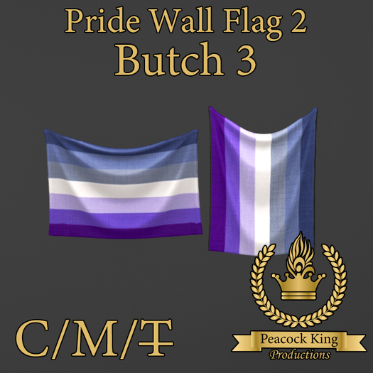 Second Life Marketplace - (PKP) Pride Wall Flag 2 - Butch 3