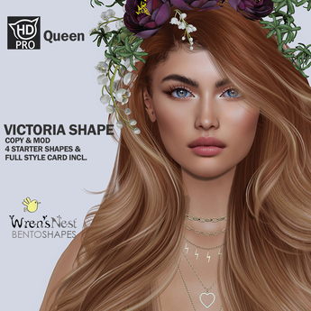 Second Life Marketplace - { wren's nest } Victoria Shape for Catwa Queen