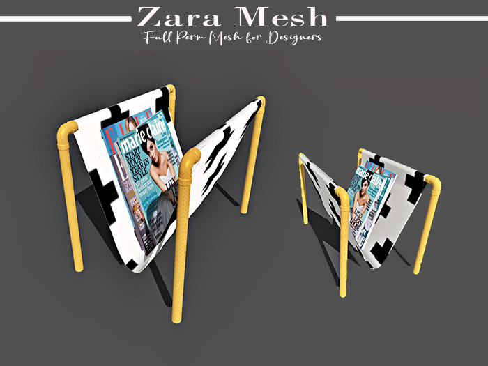 Second Life Marketplace - Zara Mesh - Deco - Magazines Stand Rack ...