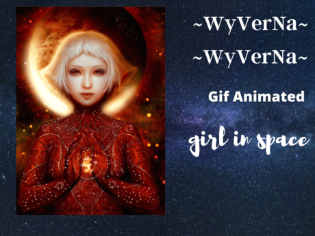 Second Life Marketplace - Gif Animated-Girl in space