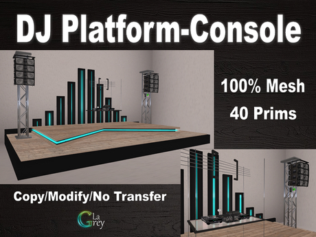 Second Life Marketplace - -LaGrey- DJ Platform-Console