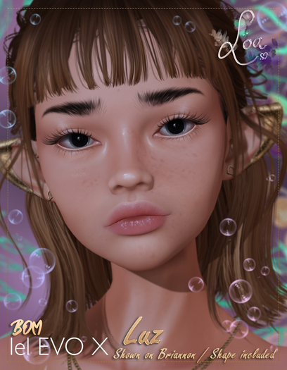 Second Life Marketplace - ::Loa:: Luz Skin ~LeLutka EVO X Applier ...