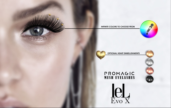 Second Life Marketplace - PROMAGIC MESH Eyelashes+Hearts. LeLUTKA Evo X ...