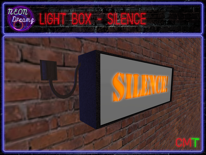Second Life Marketplace - Neon Dreamz - Light box: Silence