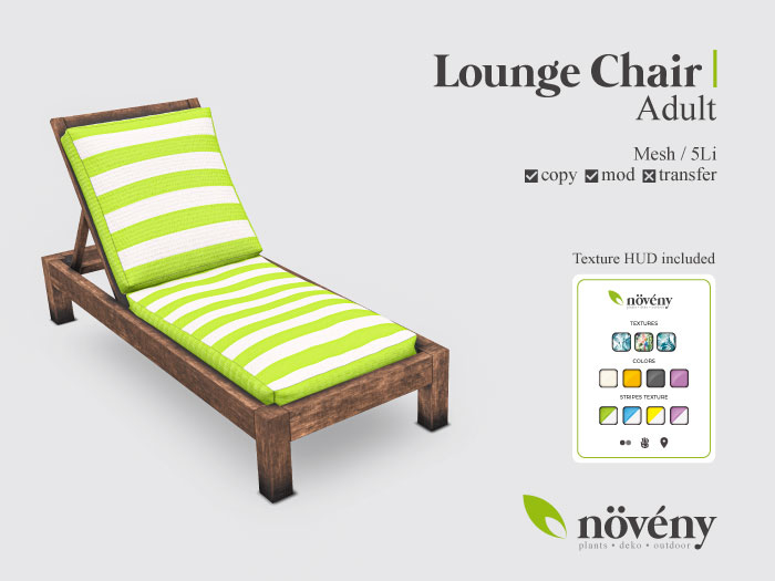 Second Life Marketplace - Noveny - Lounge Chair - ADULT