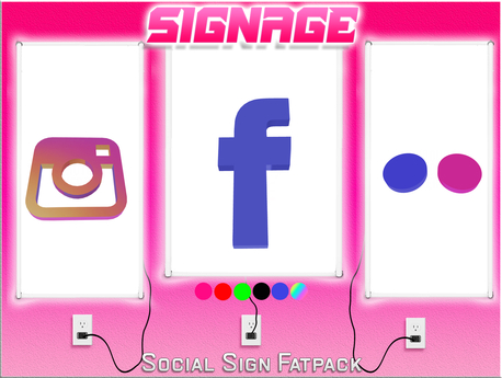 Second Life Marketplace - Signage-[Social Signs]