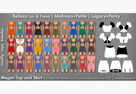 Second Life Marketplace - [DEMO] Mutresse - Megan Top and Skirt - 30 ...